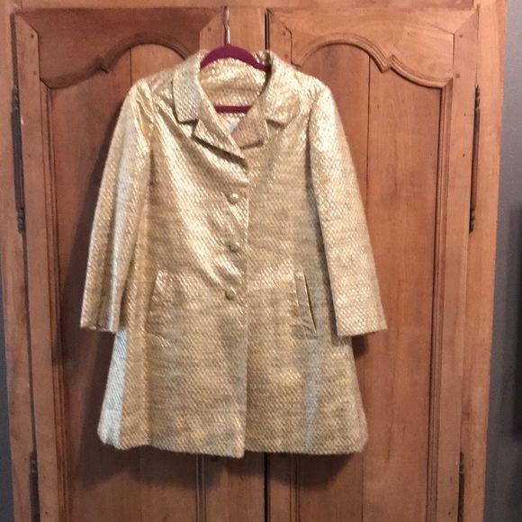 Foleys | Jackets & Coats | Vintage Gold Lame Weave Jacket | Poshmark